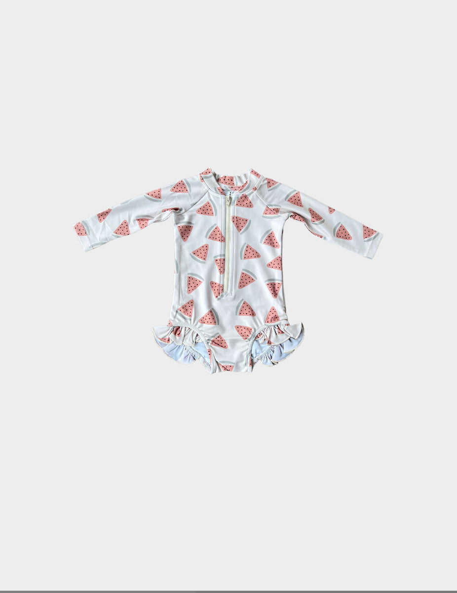 Watermelon Ruffle Swim Suit – First Glimpse Kids