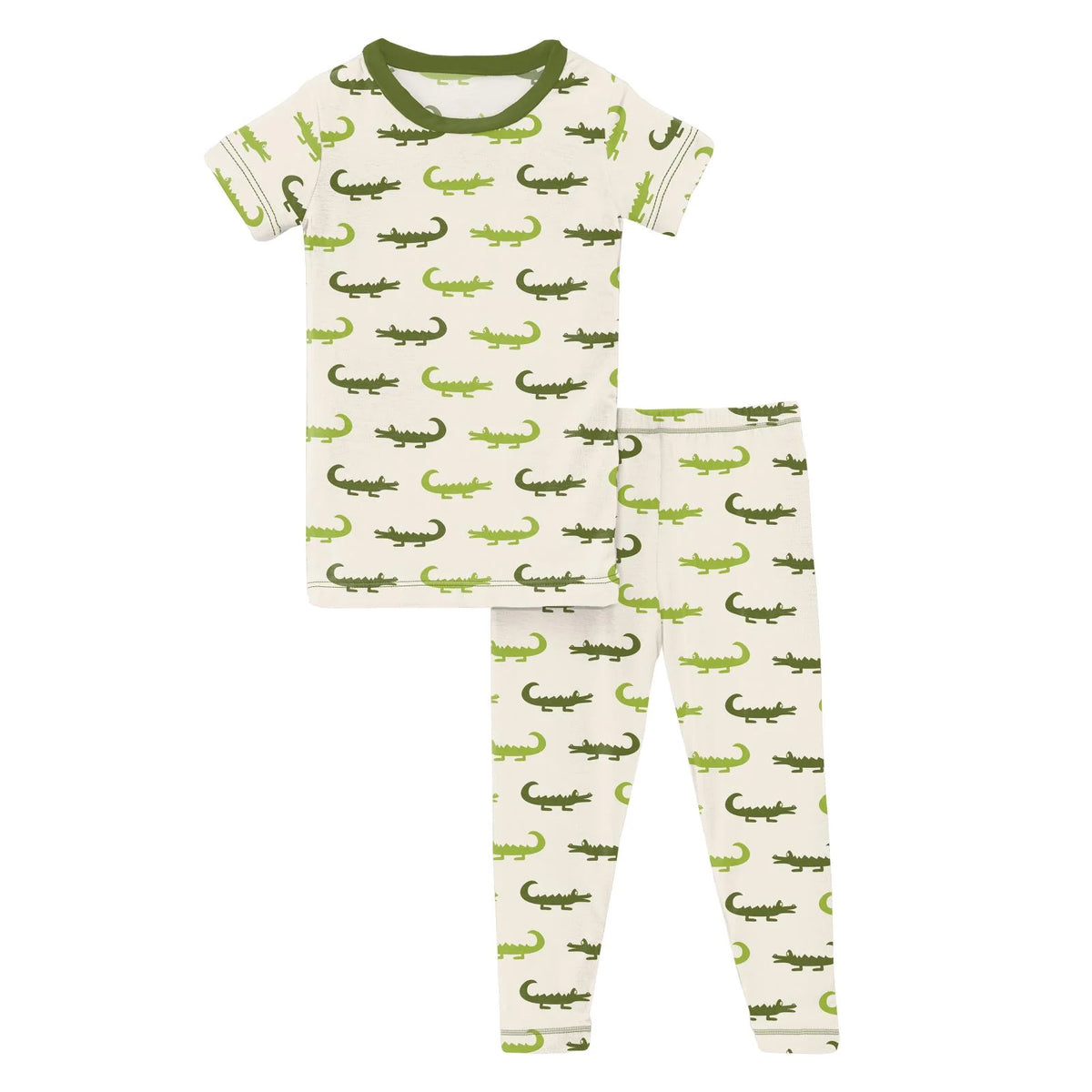 Natural Crocodile Pajama Set – First Glimpse Kids
