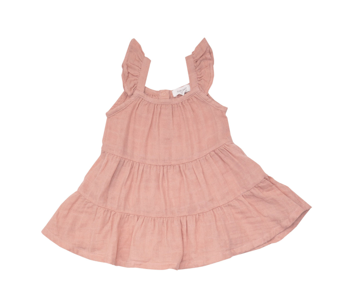 Solid Dusty Rose Twirly Sundress – First Glimpse Kids